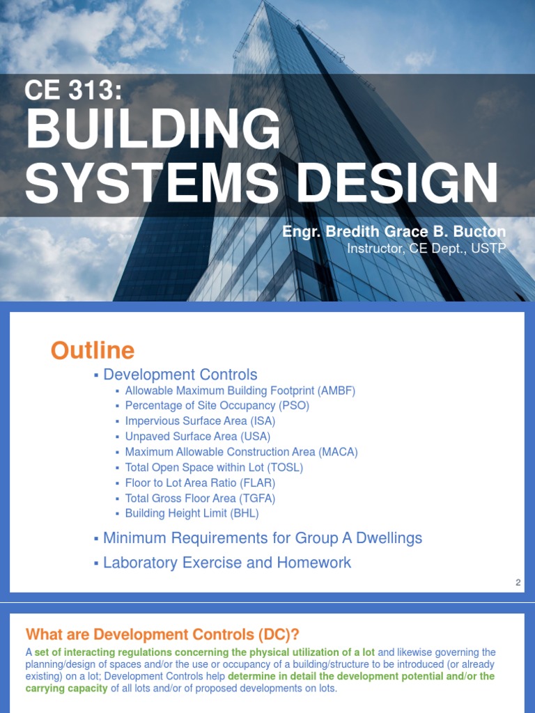 Building Systems Design: Engr. Bredith Grace B. Bucton | PDF | Building ...