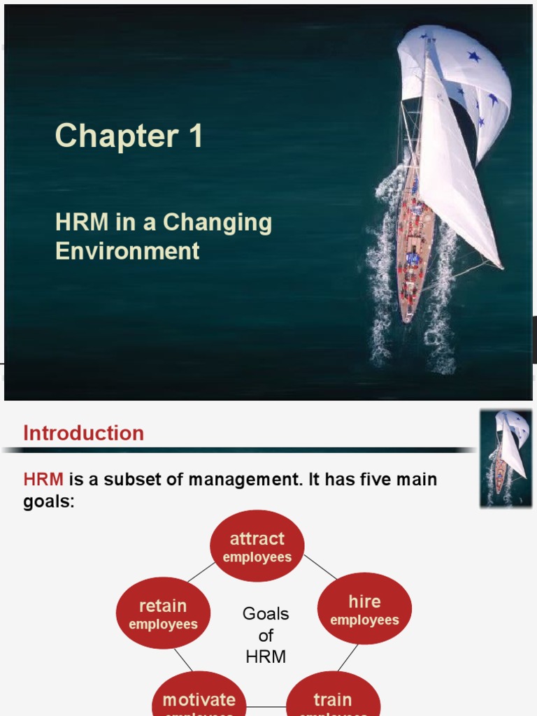 HRM in A Changing Environment: Fundamentals of Human Resource ...
