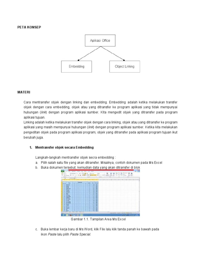 Pembahasan Object Linking and Embedding | PDF | Karier & Perkembangan | Komputer