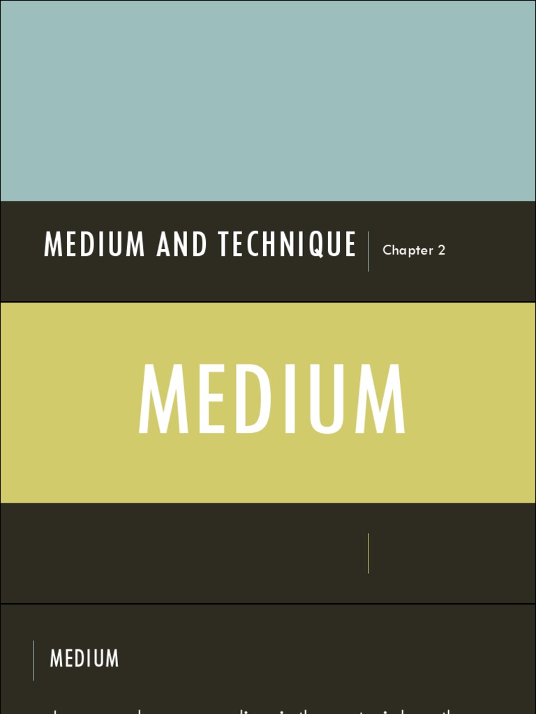 Medium and Technique | PDF | Sculpture | Framing (Construction)
