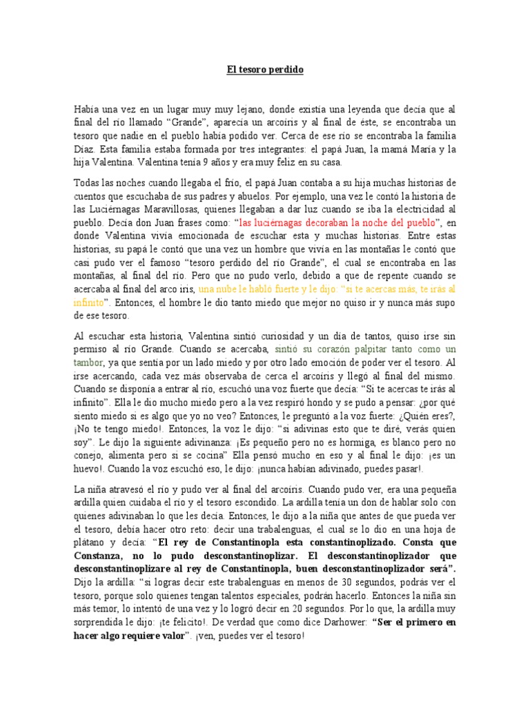 El Tesoro Perdido | PDF | Arco iris