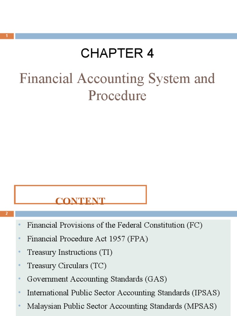 Chapter 4 Financial Accounting Systems and Procedures MMLS | PDF ...
