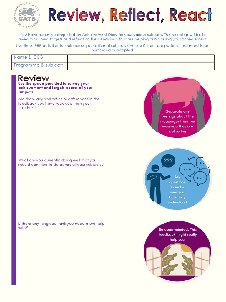 Review, Reflect, React 2020 Canvas | PDF | Teaching | Cognition