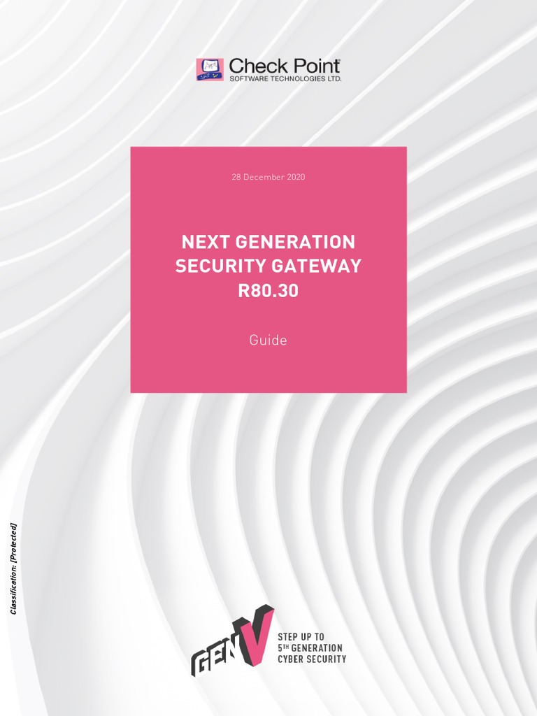 Next Generation Security Gateway Guide R80.30 | PDF | Access Control | Server (Computing)