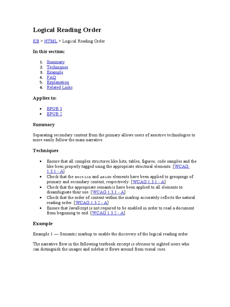 Logical Reading Order | Download Free PDF | Chemical Synapse | Synapse