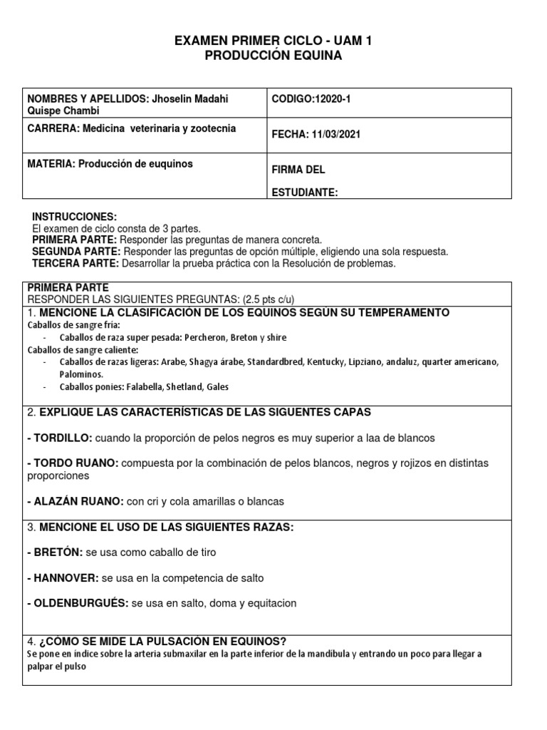 Producción Equina 12020-1 | PDF | Caballos | Equus (Género)