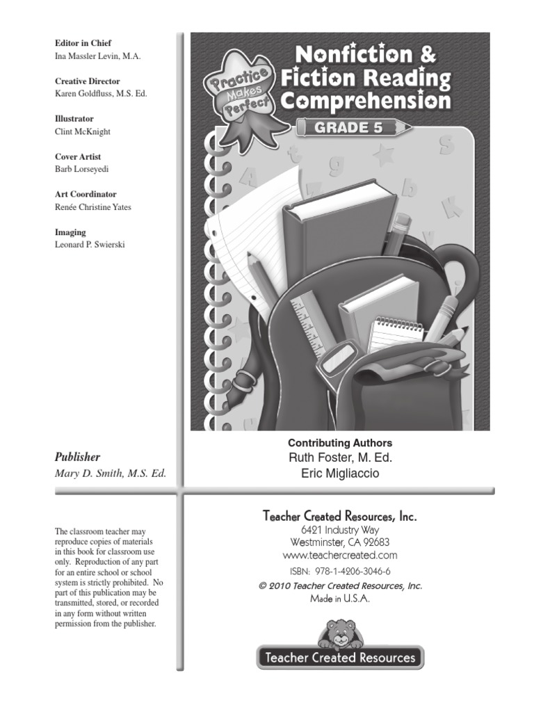 G5 - Nonfiction and Fiction Reading Comprehension | PDF | Lewis And ...