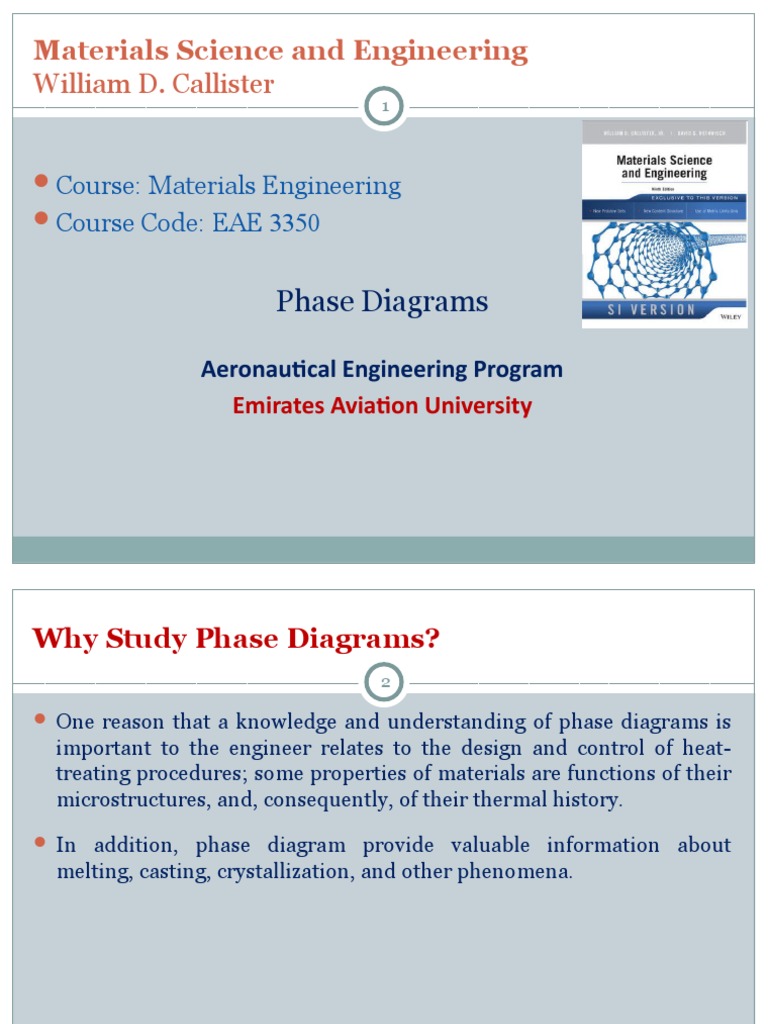 Chapter 8 Phase Diagrams Updated | PDF | Phase (Matter) | Heat Treating