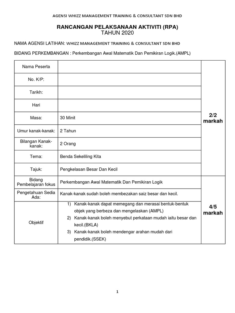 Contoh Rpa Pampl | PDF