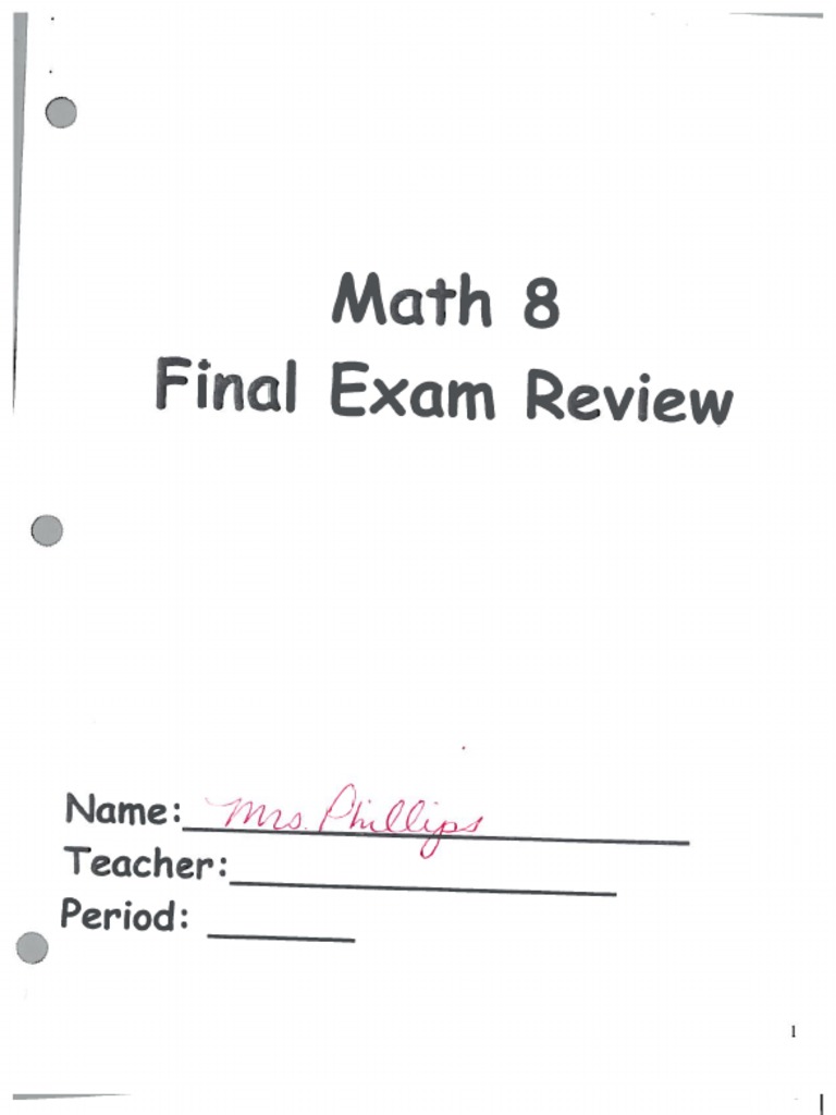 Math 8 Answers | PDF
