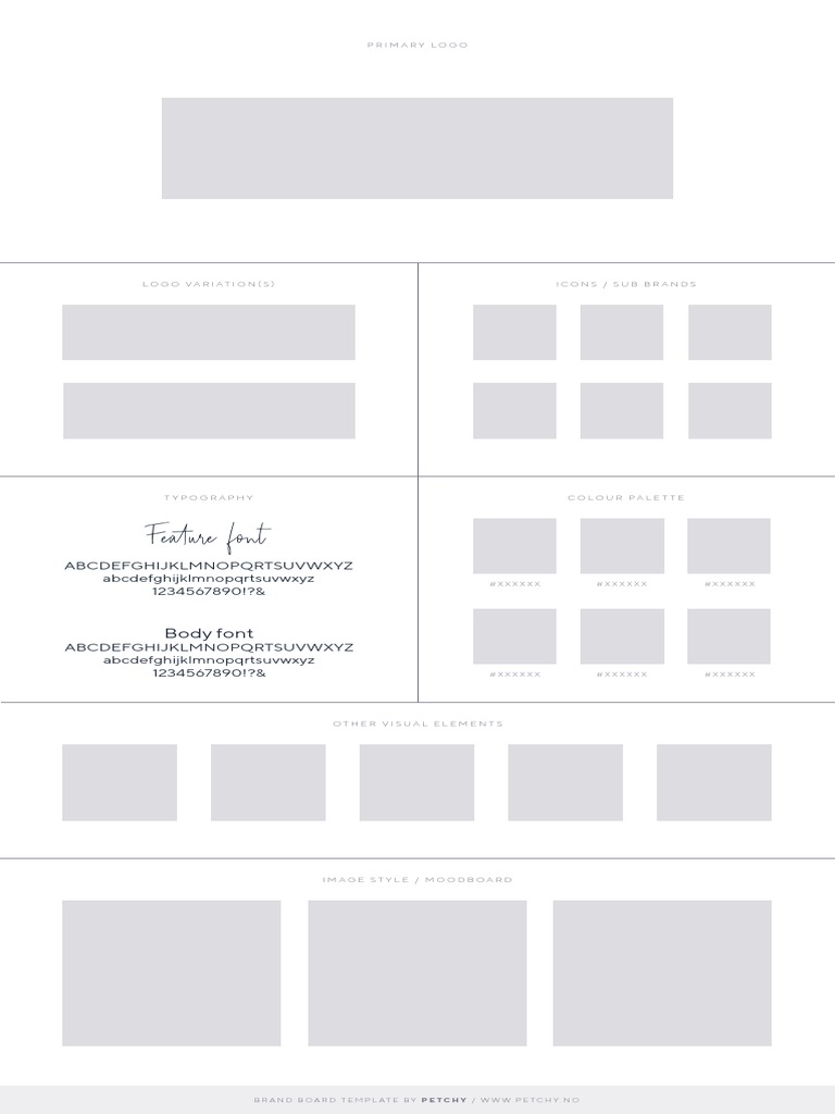 Brand Board Template | PDF