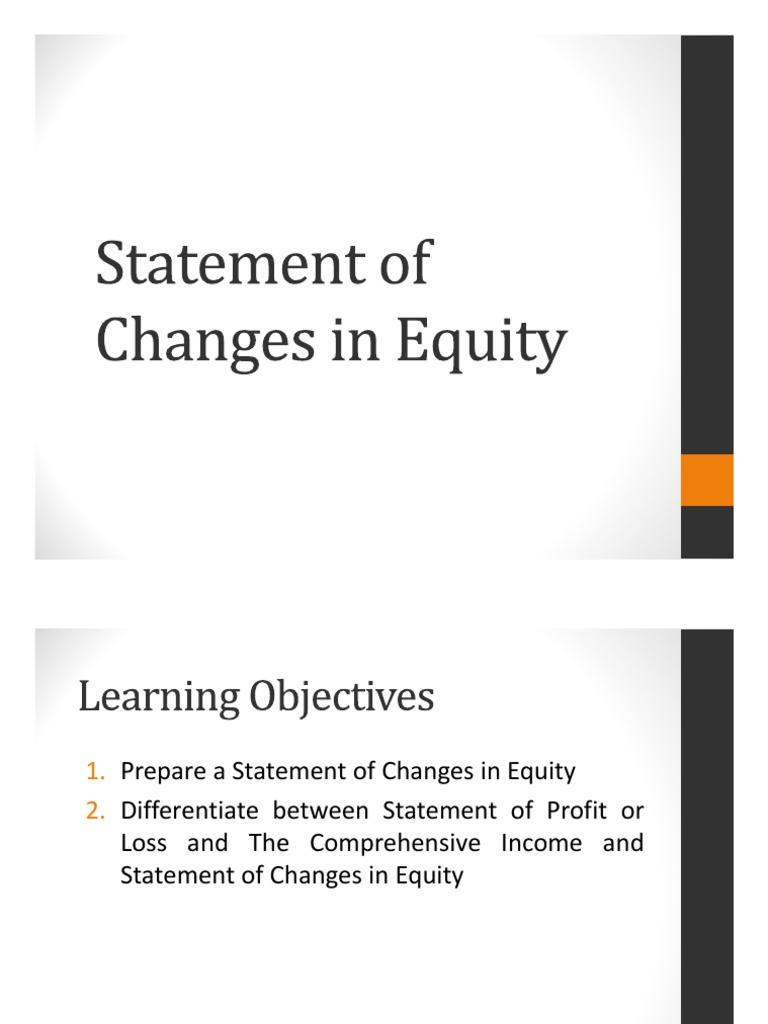 Statement of Changes in Equity | PDF | Equity (Finance) | Retained Earnings