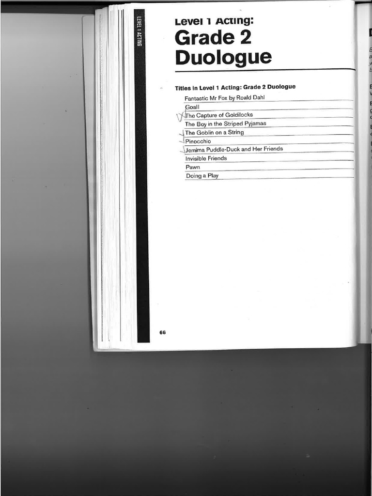Duologue Grade 2 | PDF