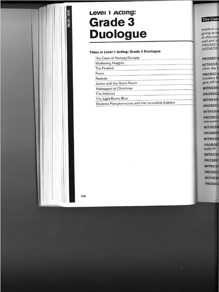 Duologue Grade 3 | PDF