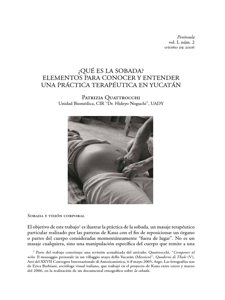 ¿Qué Es La Sobada? Elementos para Conocer Y Entender Una Práctica ...