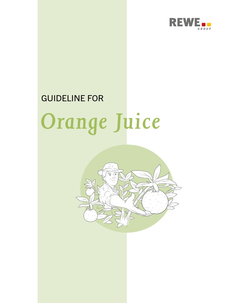 Orange Juice: Guideline For | PDF | Fair Trade | Sustainability