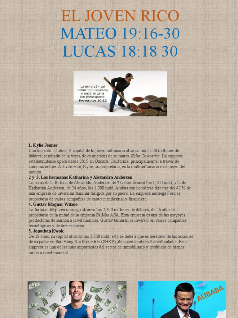 El Joven Rico | PDF | Jesús