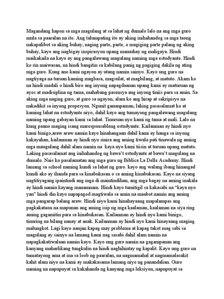 Talumpati | PDF