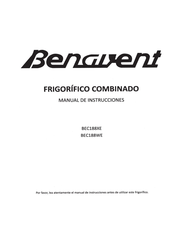 Benavent BEC188WE Fridge-Freezer | PDF