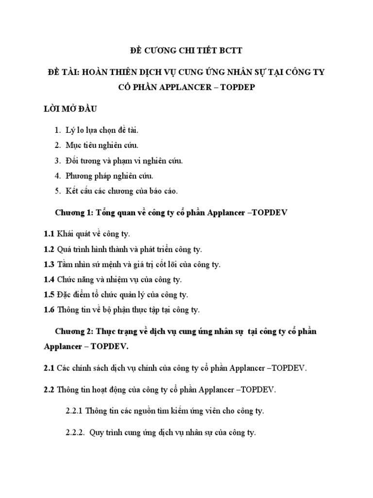 ĐỀ CƯƠNG BCTT | PDF