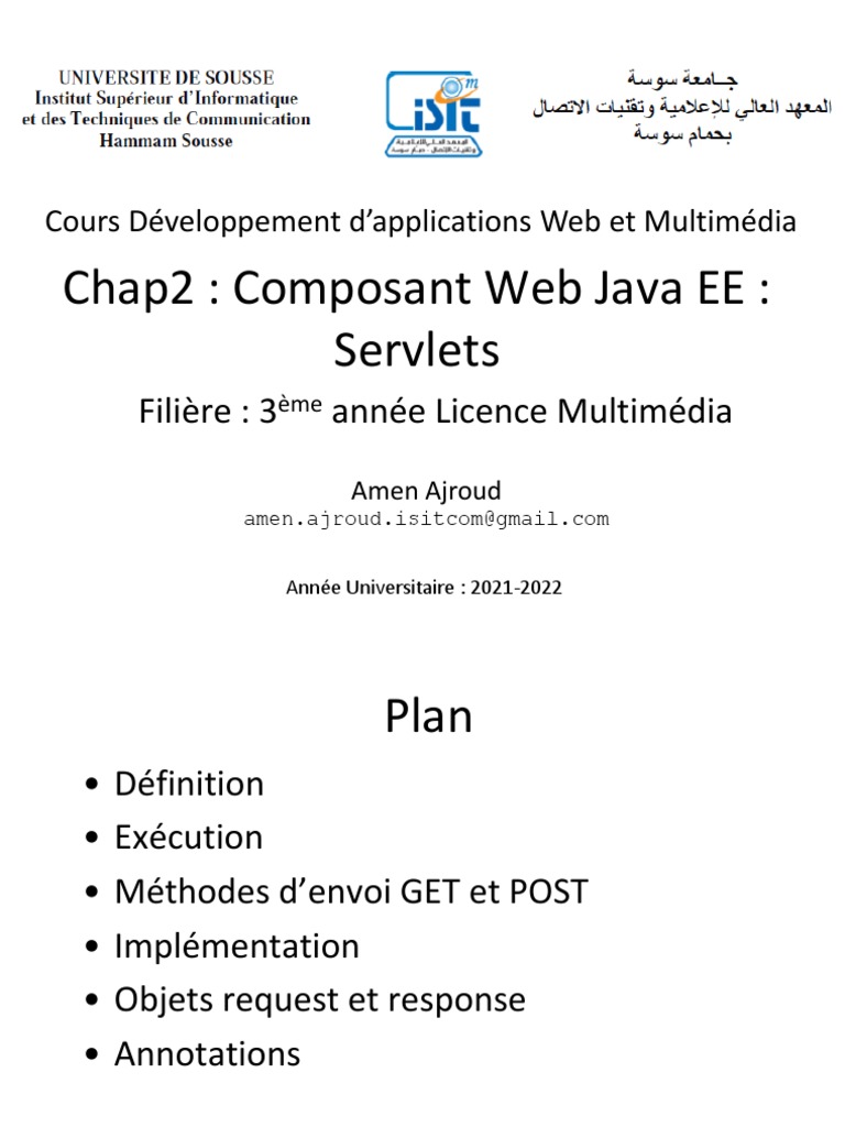 02-Présentation Servlet | PDF | Internet | Internet et Web