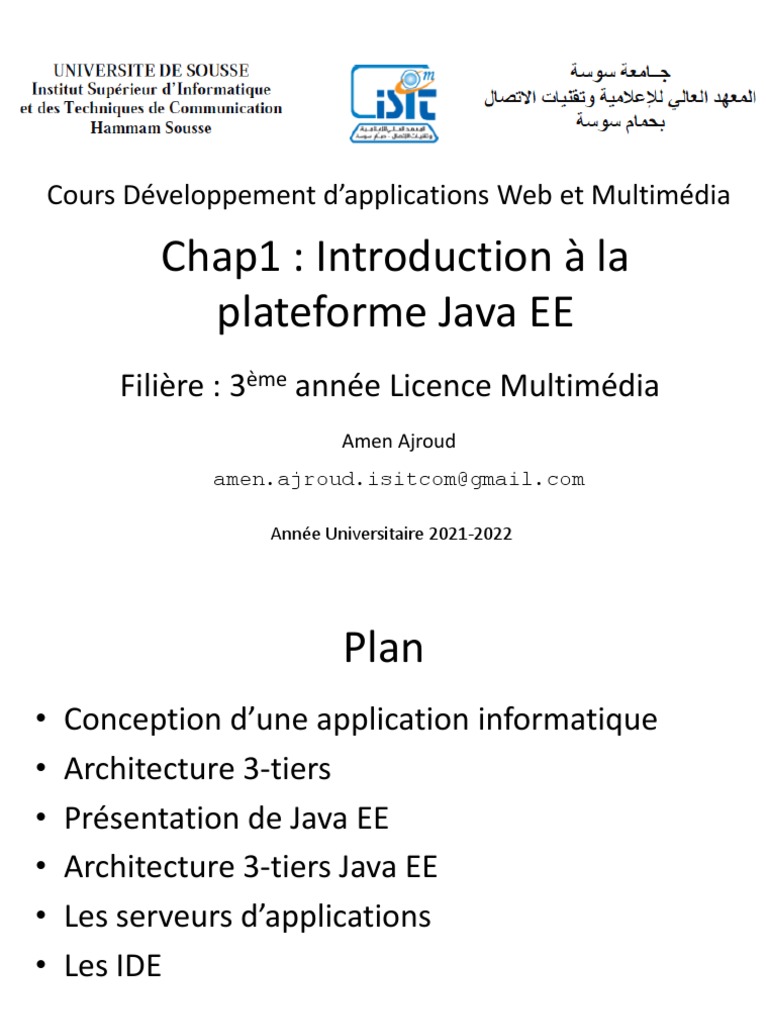 01-Présentation de Java EE | PDF | Java (Langage de programmation ...