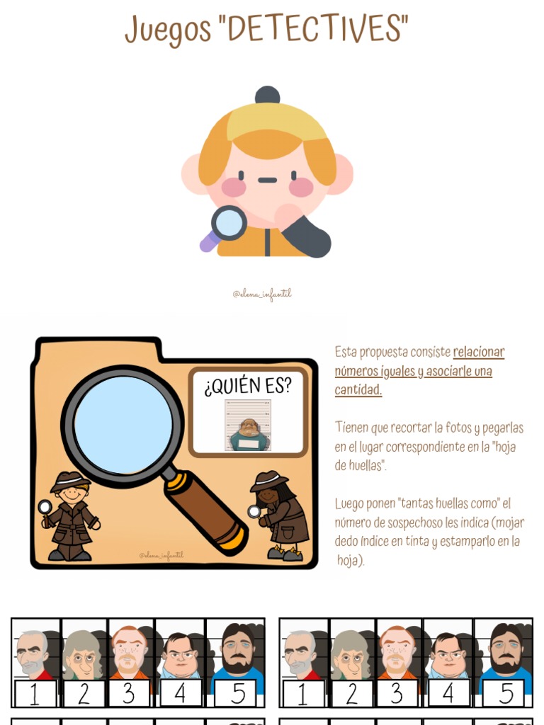 Juegos Educativos de Detectives para Niños | PDF