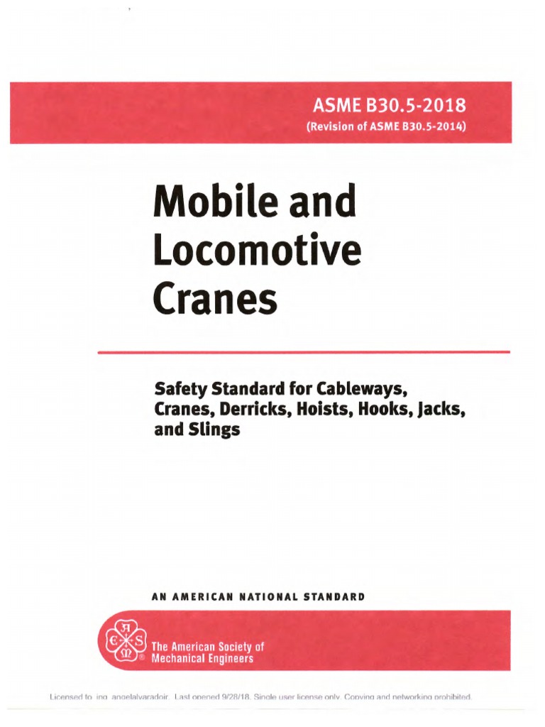 Asme B30.5-2018 | PDF
