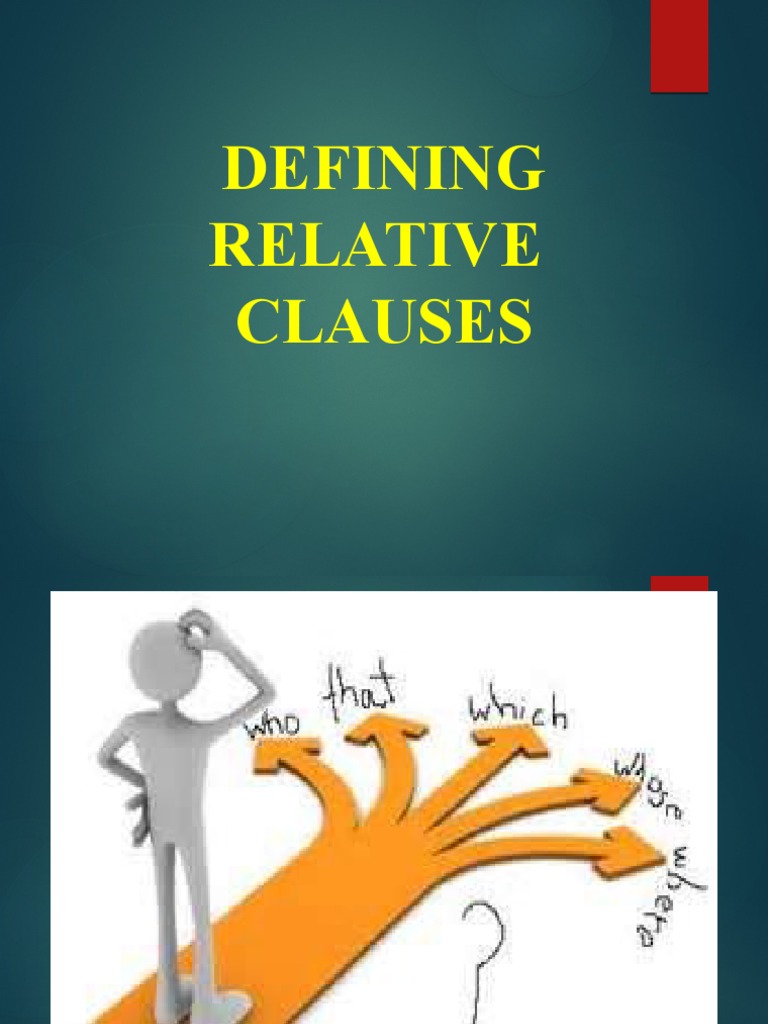 Defining Relative Clauses | PDF