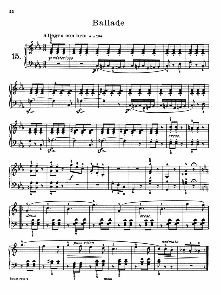 Burgmuller - Ballade | PDF