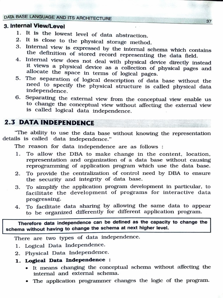 Data Independence and Keys | PDF | Databases | Conceptual Model