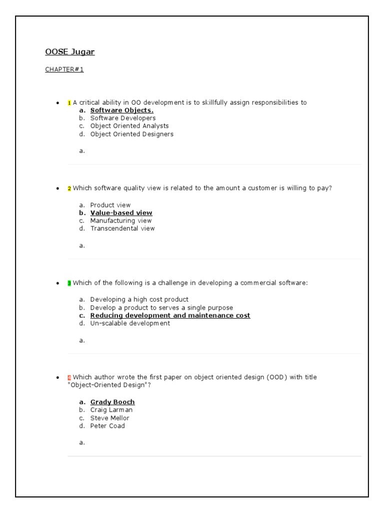 Oose Jugar | PDF | Class (Computer Programming) | Inheritance (Object ...