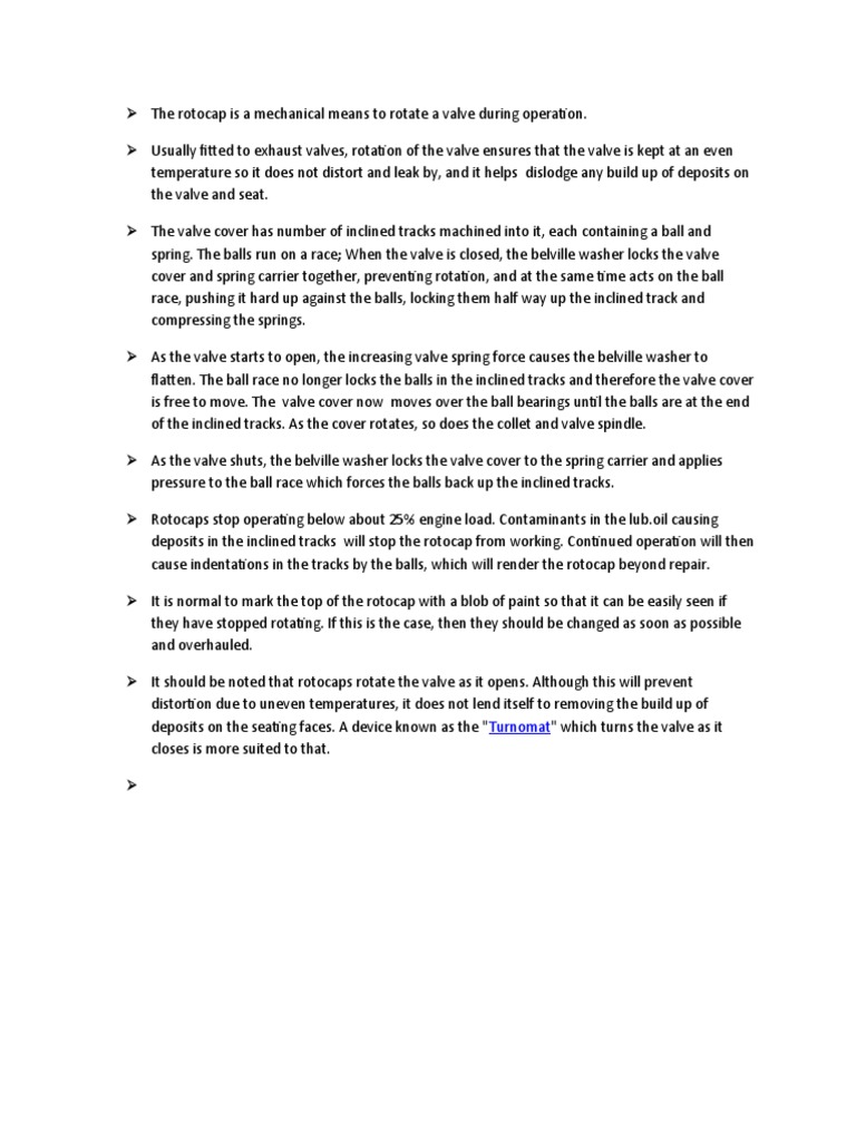 Rotocap Function and Maintenance Guide | PDF