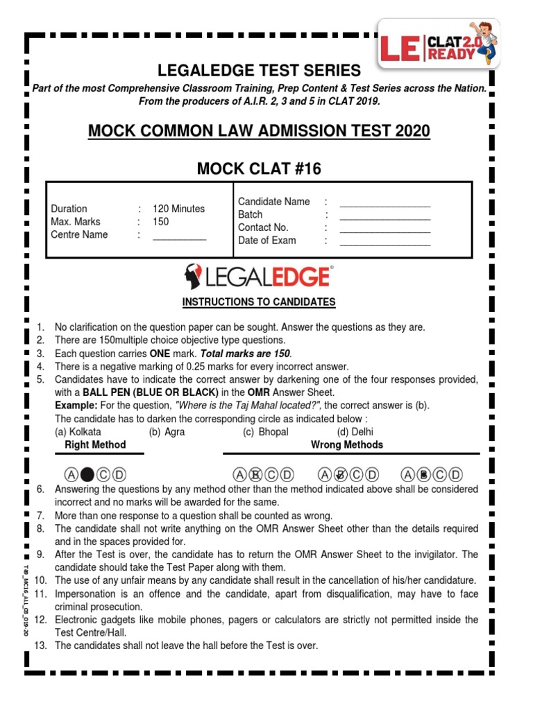 Legaledge Test Series | PDF | Organ Transplantation