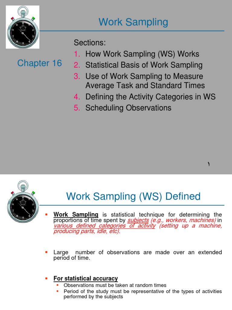 An Introduction to Work Sampling: Techniques, Applications, and ...