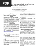Plantilla para Informes Ieee | PDF | Laboratorios | Información