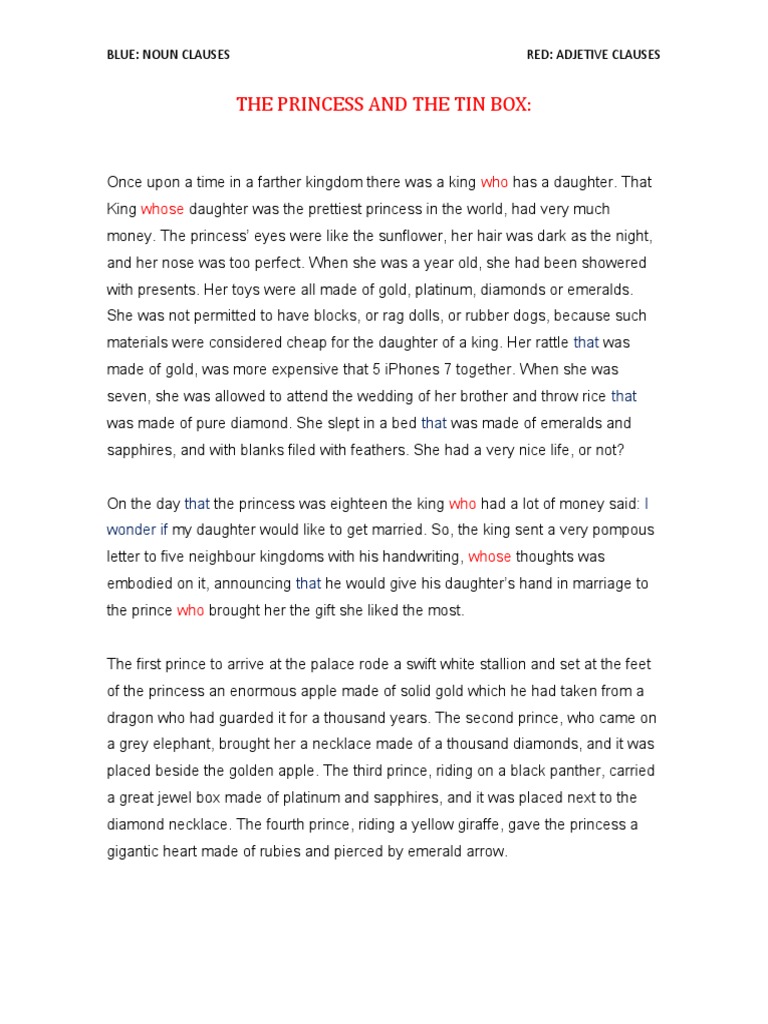 The Princess and the Tin Box Summary | PDF | Gemstone