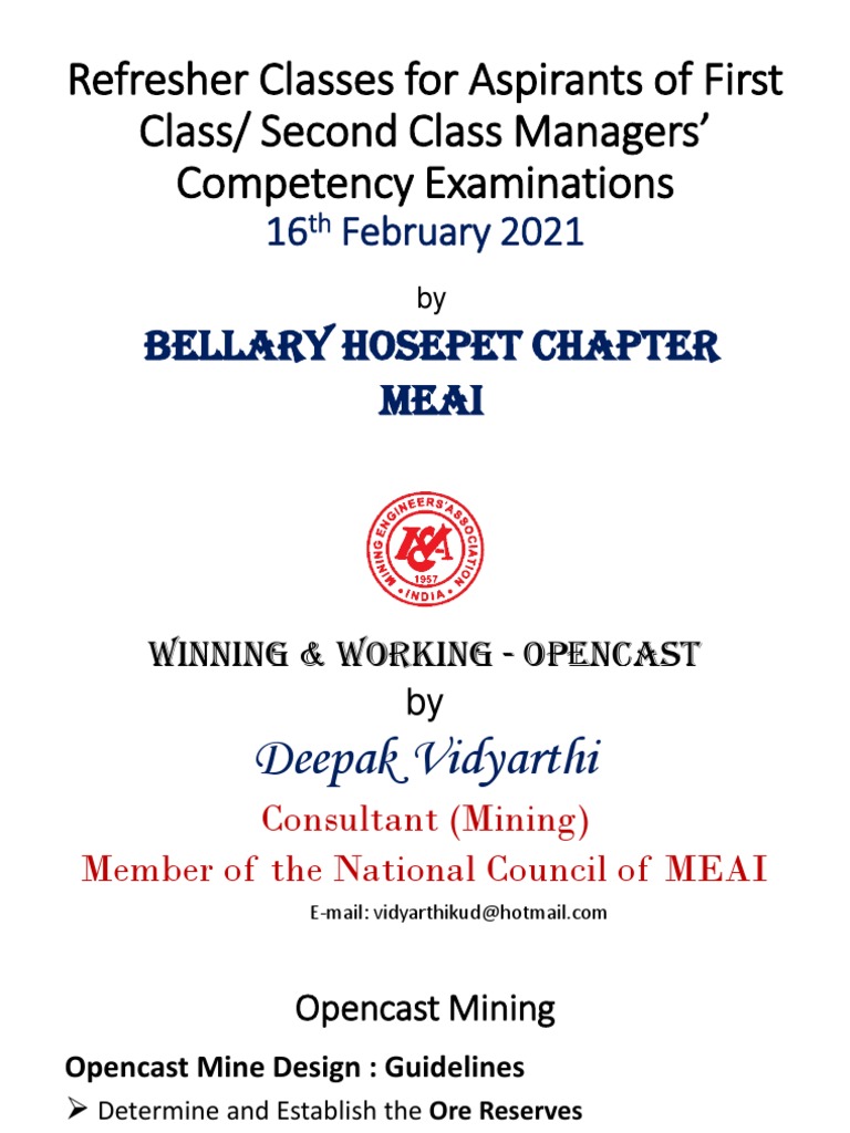 Overview of Opencast Mining | PDF