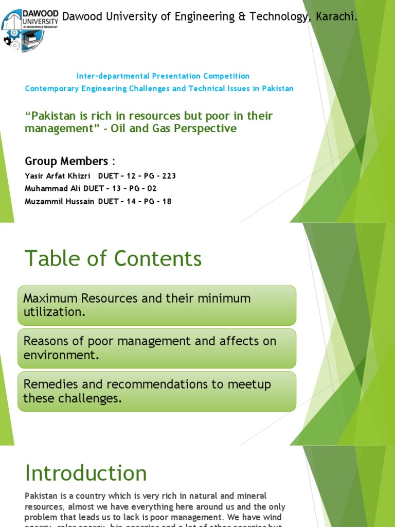Pakistan Is Rich in Resources But Poor in Management | PDF | Enhanced ...