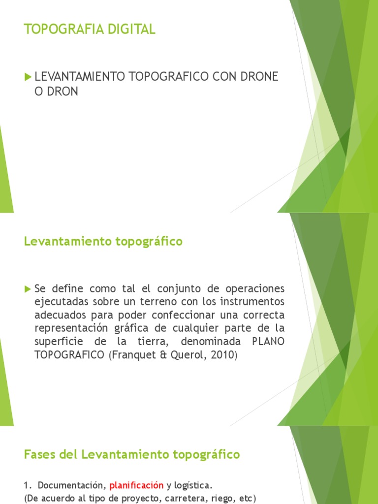 Levantamiento Topográfico con Dron | PDF | Vehículo aéreo no tripulado ...