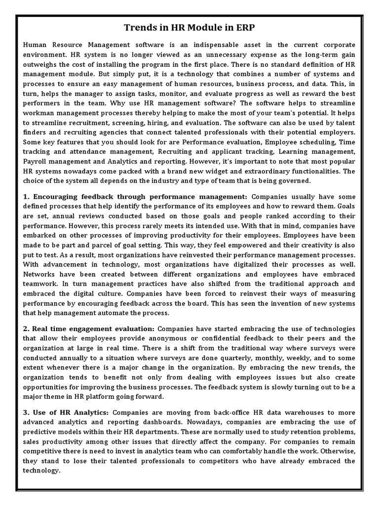 Trends Shaping the Future of HR Technology: A Look at the Latest ...