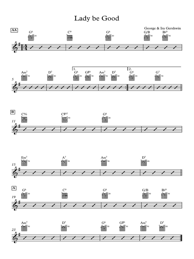 Lady Be Good: George & Iragershwin | PDF