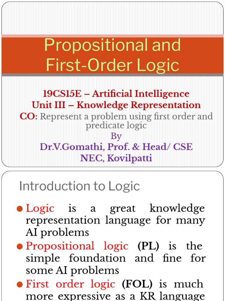 U - III Propositional Logic | PDF | Inference | Logical Consequence
