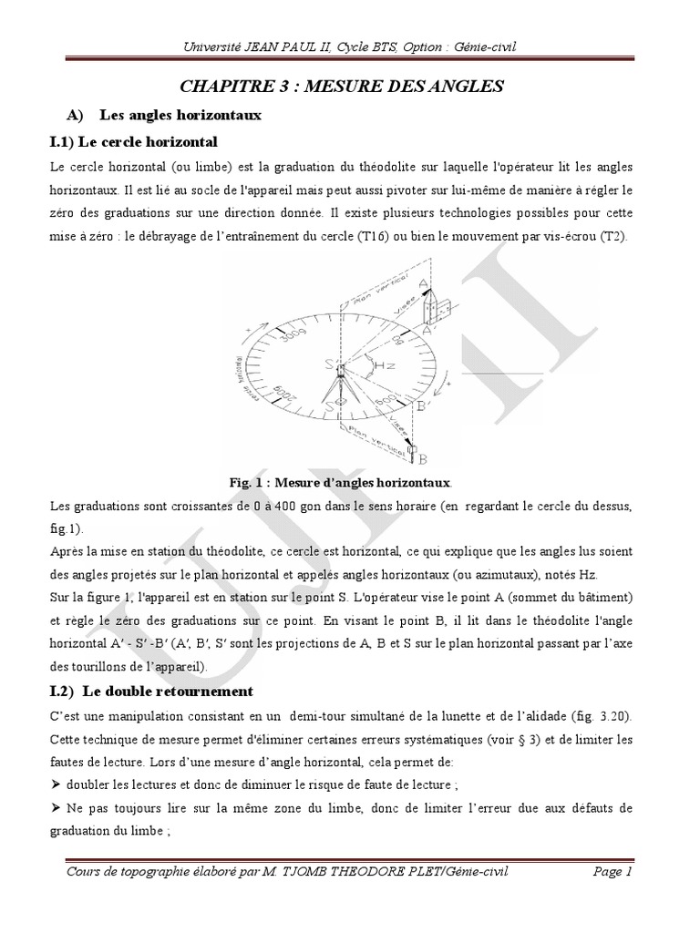 Mesure Des Angles Mod | PDF | Angle | Coordonnées cartésiennes