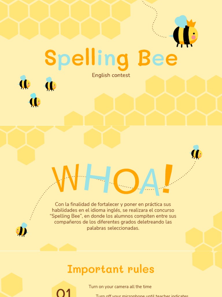 Concurso de Spelling Bee 2025 | PDF