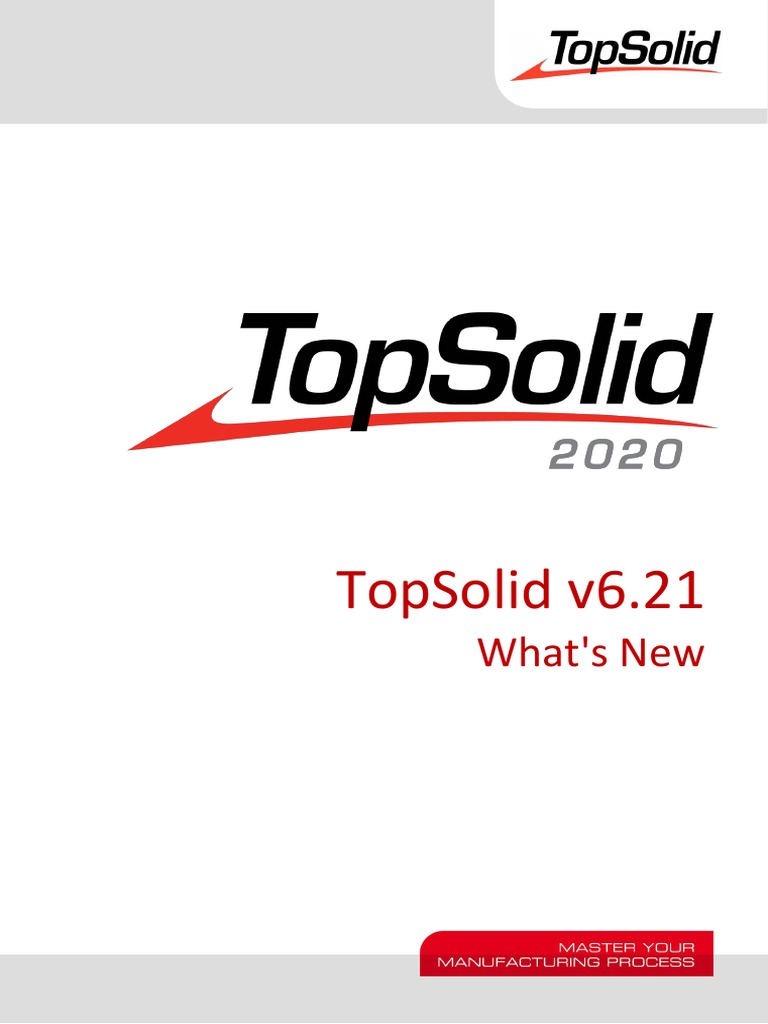 TopSolid 6.21 What's New | PDF | Icon (Computing) | Cartesian ...