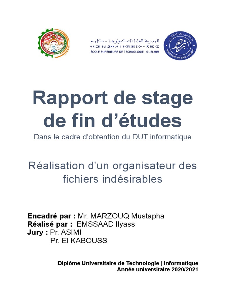 Rapport Sfe Ilyass | PDF | Programmation informatique | Langage de programmation
