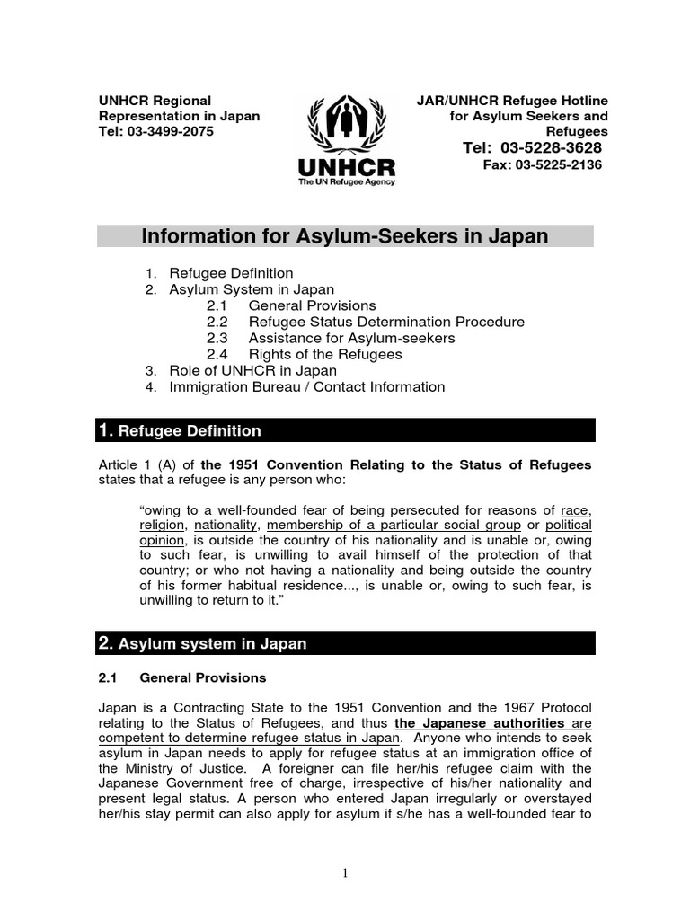 Assylum Seekers Japan | PDF | Asylum Seeker | Refugee