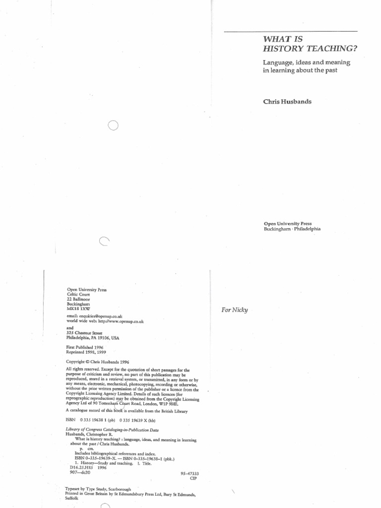 What Is History Teaching | PDF