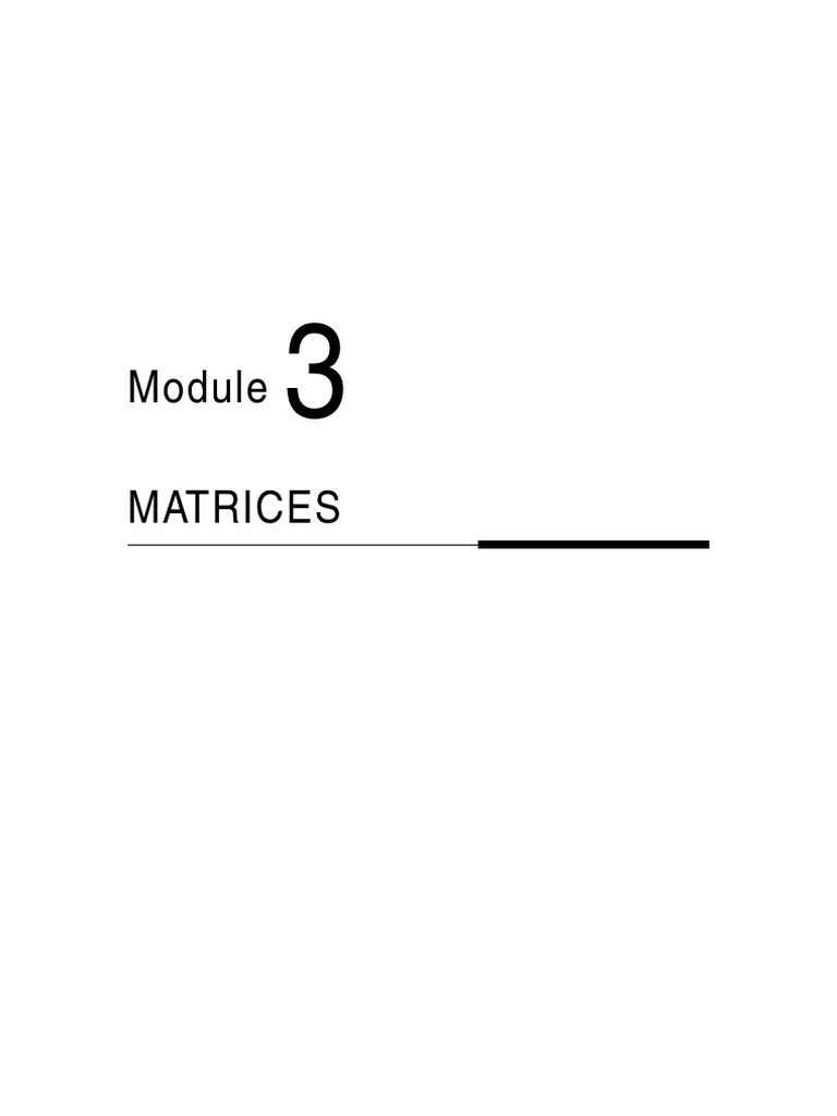D3 Matrices Jan14 | PDF | Matrix (Mathematics) | Array Data Structure